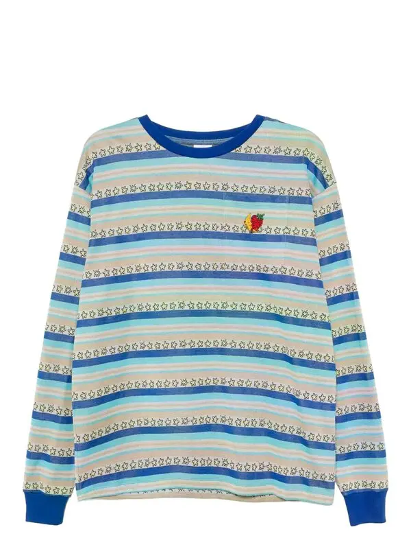 SKY HIGH FARM WORKWEAR Striped T-shirt - Blue