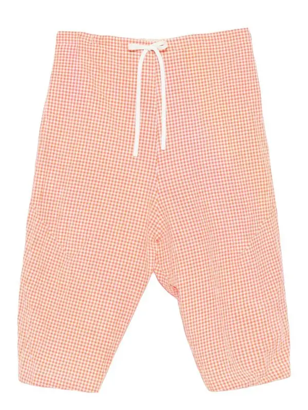 FORME D'EXPRESSION Gingham Check Trousers - Red