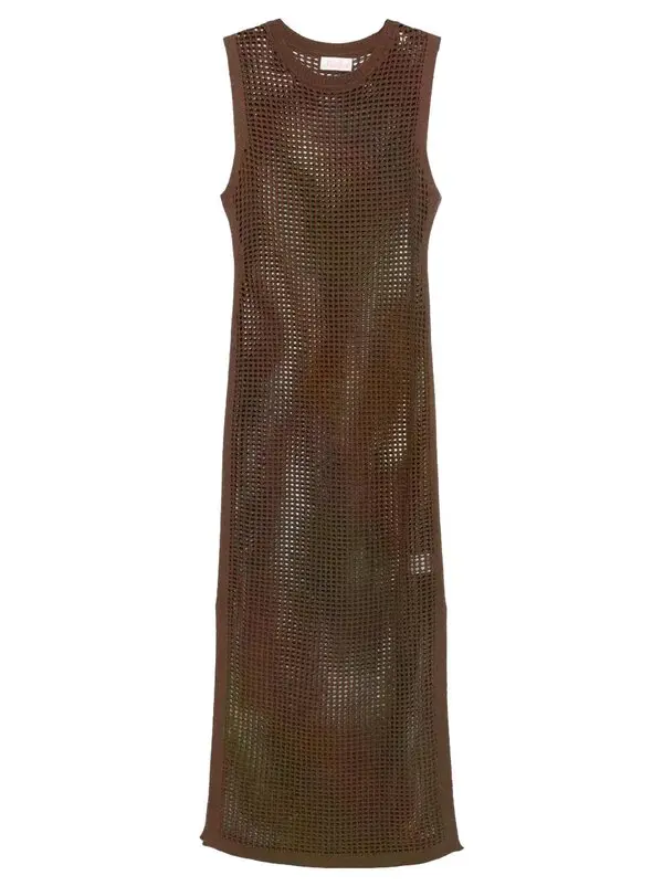 MC2 SAINT BARTH Eileen Midi Dress - Brown