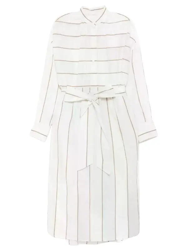 FORME D'EXPRESSION Striped Dress - Neutrals
