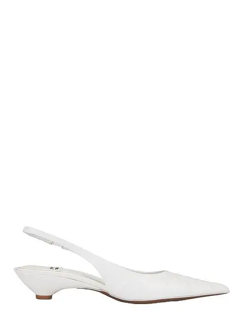 Jeffrey Campbell Monday Heels - White Ostrich