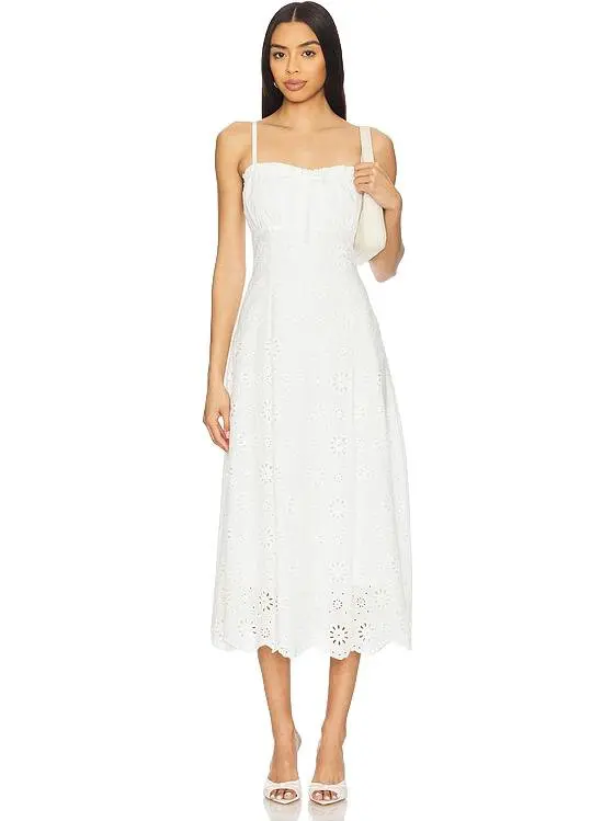 Steve Madden Ava Midi Dress - White