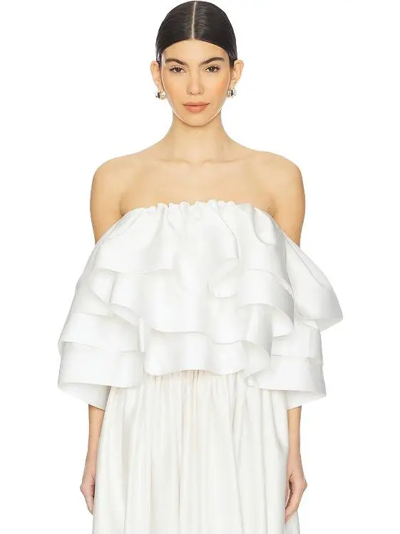 L'IDEE Sicilian Strapless Top - Bridal Ivory