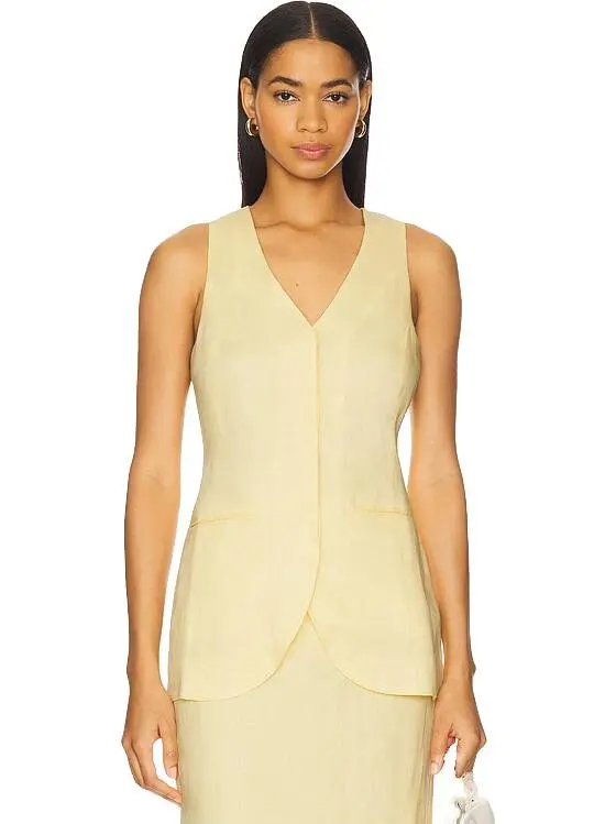 Rue Sophie Adan Vest Top - Yellow