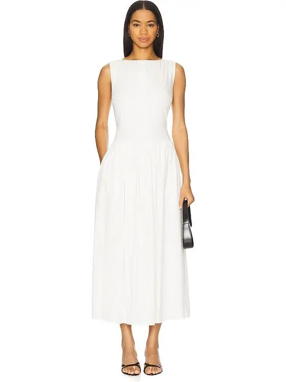 Rue Sophie Luiza Midi Dress - White