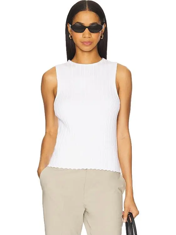 Rue Sophie Brit Sweater Top - White