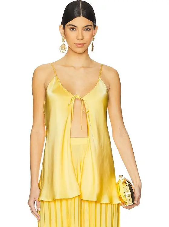 SELEZZA LONDON Alexia Top - Light Yellow