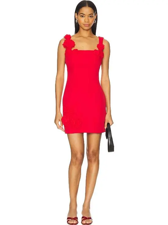 ELLIATT Trompe Mini Dress - Red