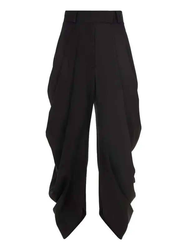 ANNAFOXY Drop-crotch Trousers - Black
