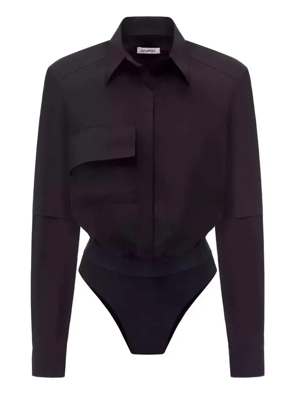 ANNAFOXY Body Style Shirt - Black