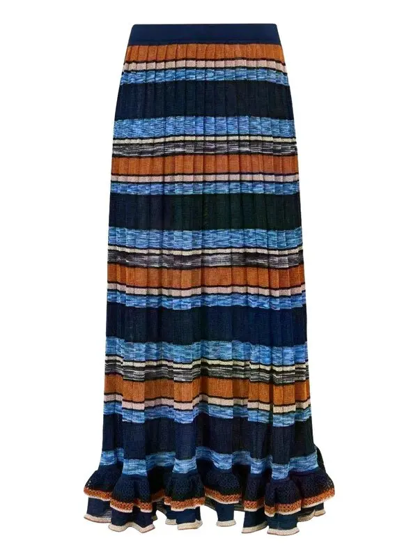 Ulla Johnson Seraphine Maxi Skirt - Blue