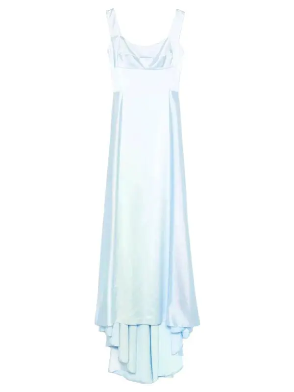ATU BODY COUTURE Satin Maxi Dress - Blue