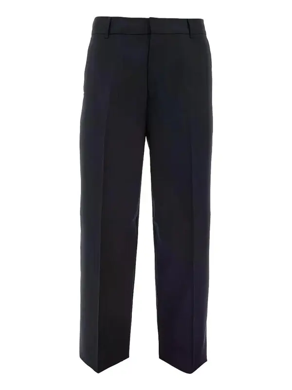 Emporio Armani Virgin-wool Trousers - Blue