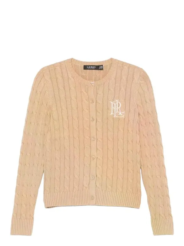 Ralph Lauren Logo-embroidered Cardigan - Neutrals