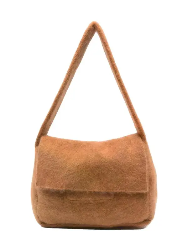 AYA MUSE Textured Shoulder Bag - Brown