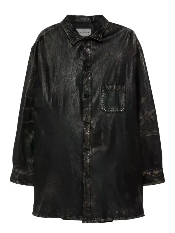 Yohji Yamamoto Mimosa Shirt Jacket - Black