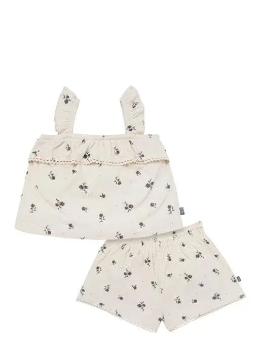 MODERN MOMENTS™ BY GERBER Top And Shorts Set - Beige Floral