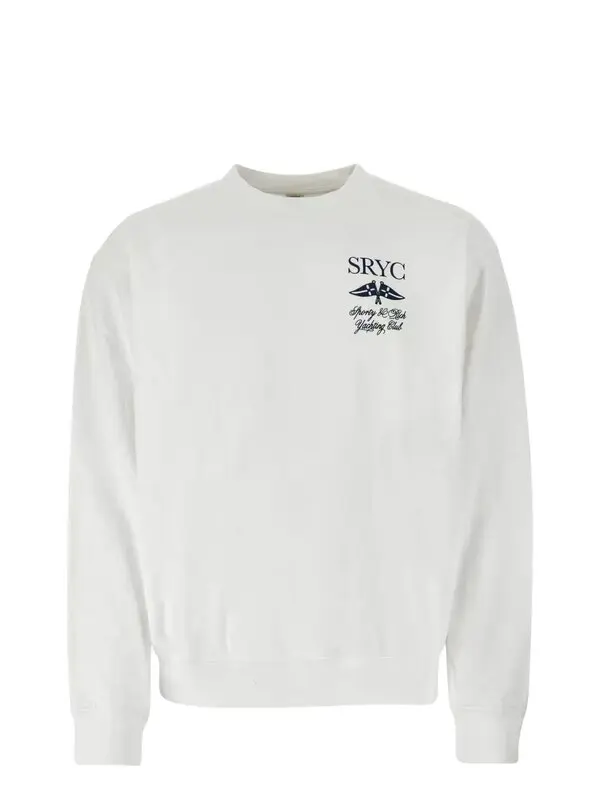SPORTY & RICH Cotton Sweatshirt - White