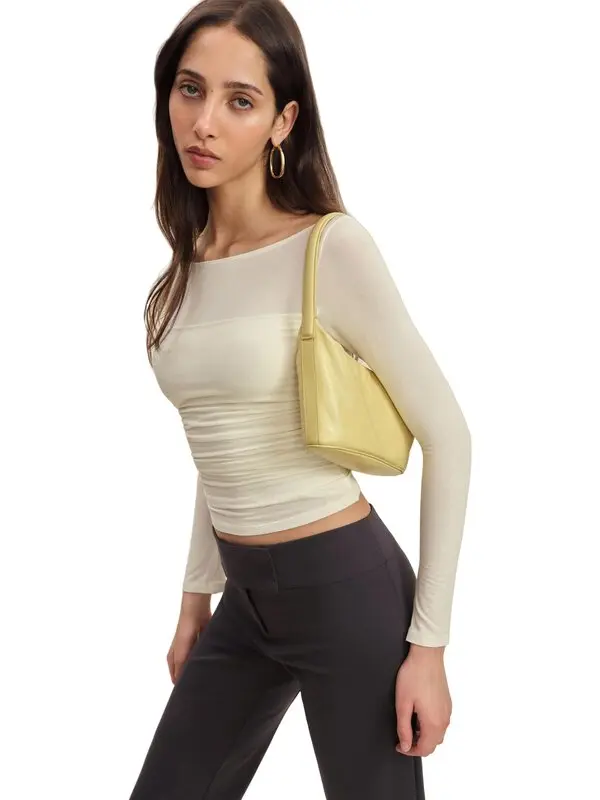 REFORMATION Julian Knit Top - Ivory