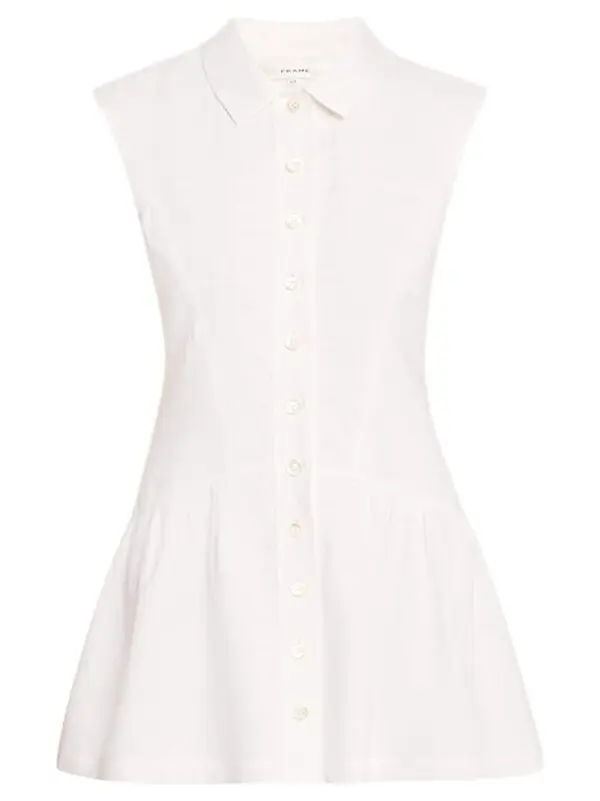 FRAME The Linen Day Mini Dress - White