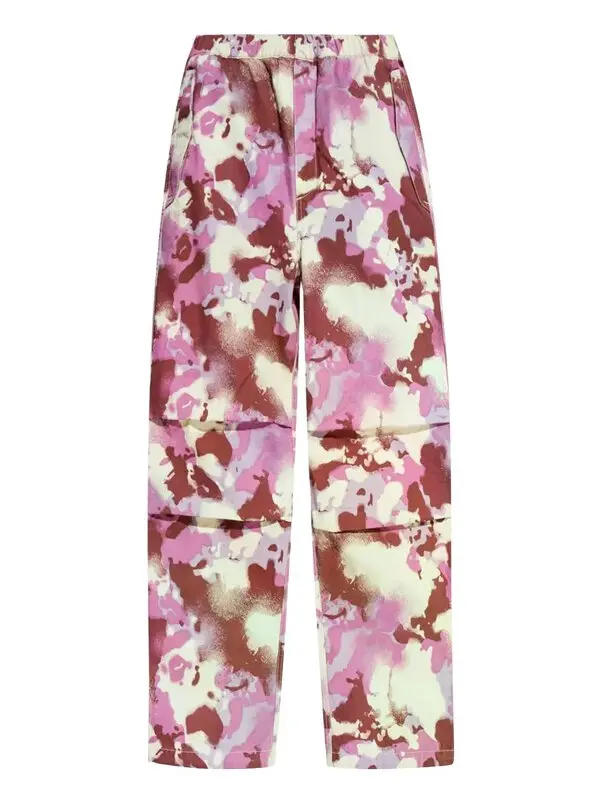 A BATHING APE Camouflage-print Trousers - Pink