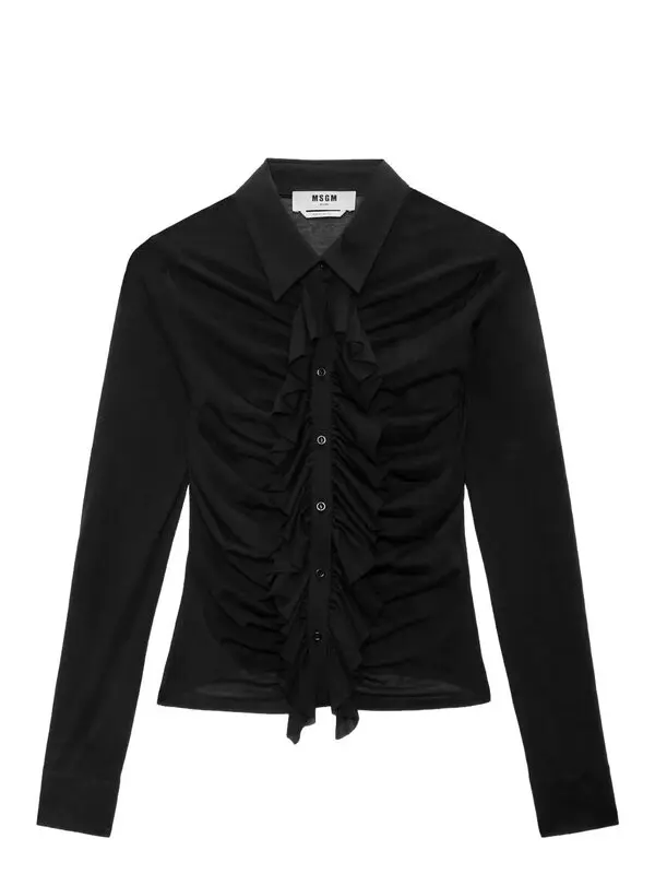 MSGM Long-sleeved Shirt - Black