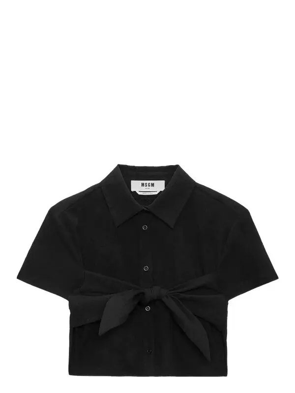 MSGM Cotton Shirt - Black
