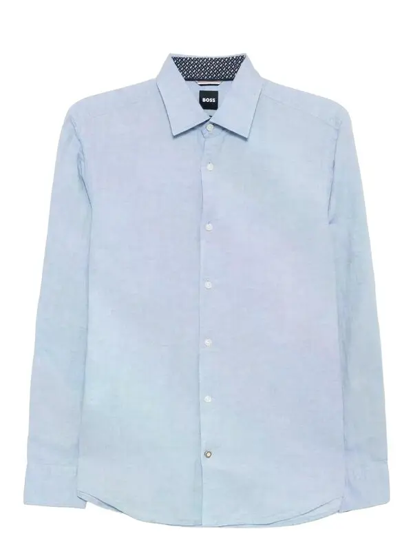 BOSS Long-sleeved Shirt - Blue