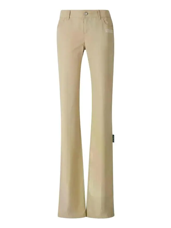 Off-White Flared Trousers - Neutrals