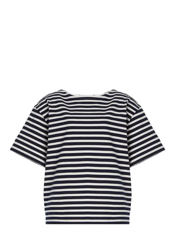 Matteau Striped Organic Cotton T-shirt - Stripe
