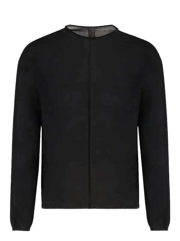 Rick Owens Cotton Crew-neck Sweater - Black