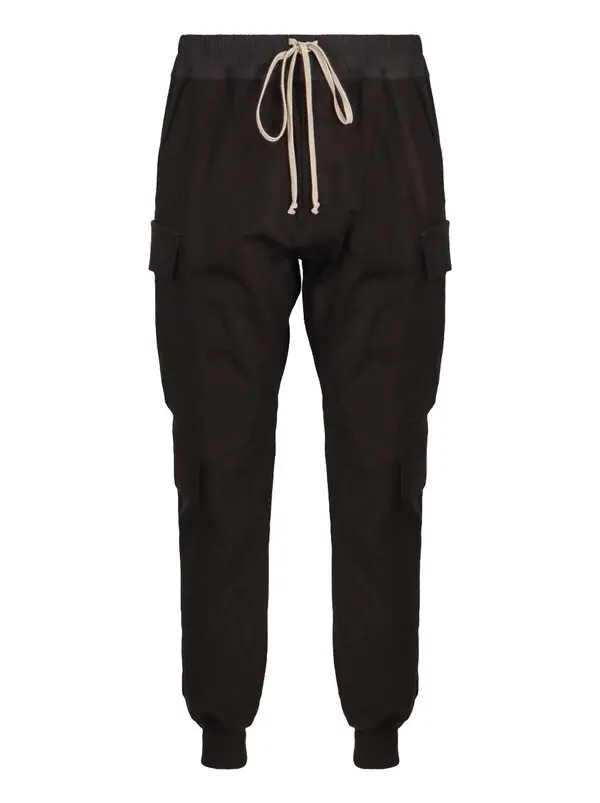 Rick Owens Cotton Trousers - Black