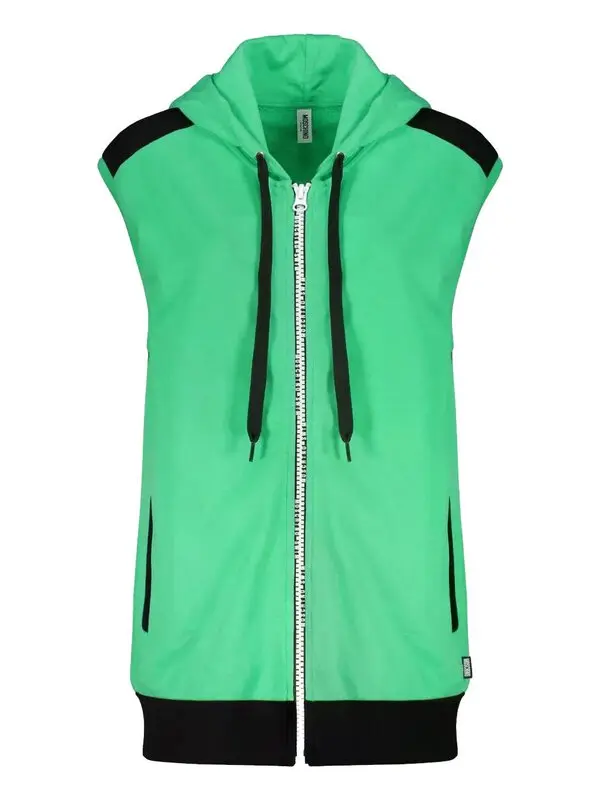 Moschino Cotton Zip-up Hoodie - Green