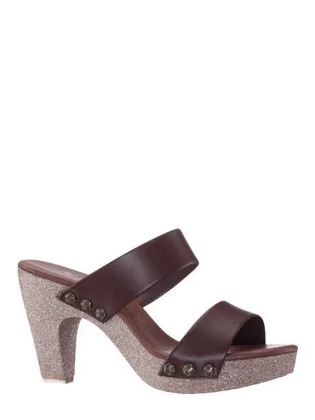 Nina Vegas Platform Slide Sandal - Coffee