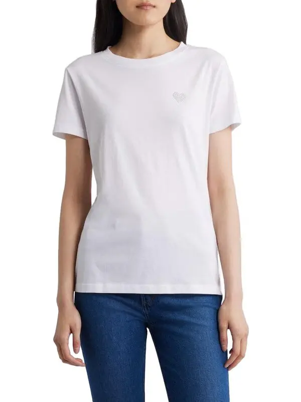 Hugo Boss Crystal Cotton T-shirt - Natural