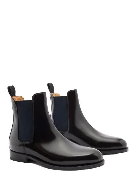 SCAROSSO Elena Chelsea Boots - Brown - Calf
