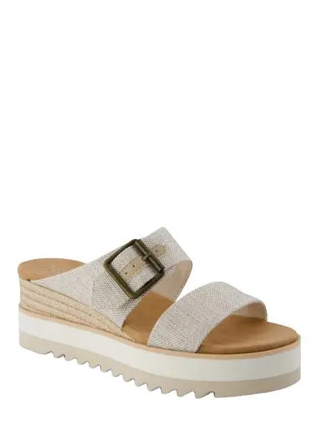 Toms Diana Platform Slide Sandal - Natural