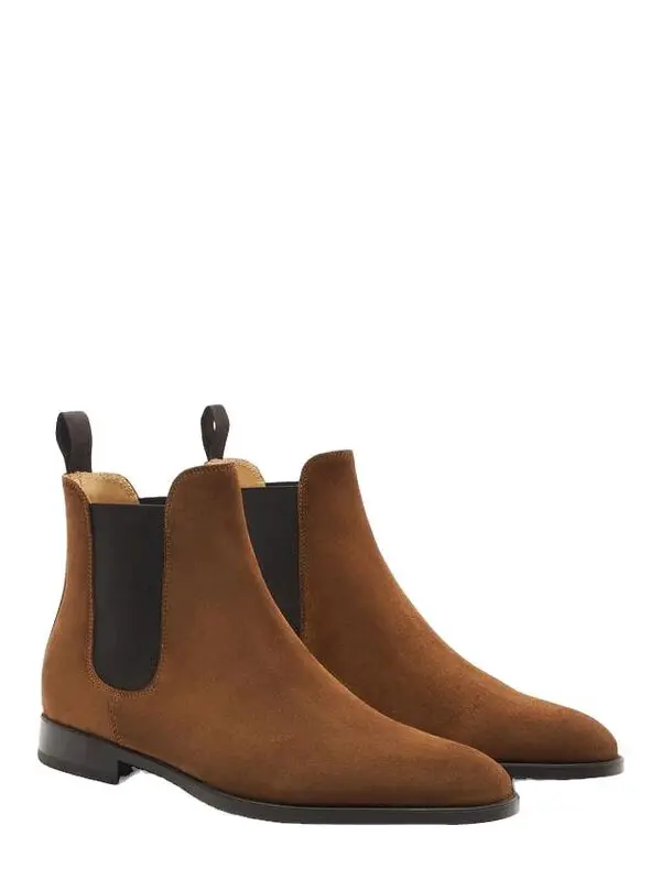 SCAROSSO Giacomo Chelsea Boots - Tobacco Suede