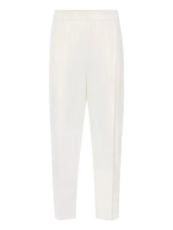 Elisabetta Franchi Straight-leg Trousers - White