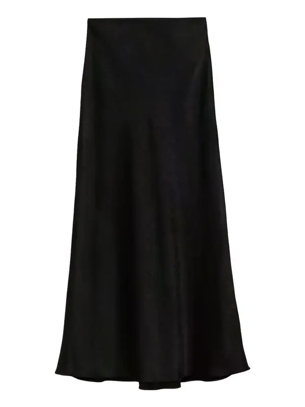 Goen.j Bias-cut Maxi Skirt - Black