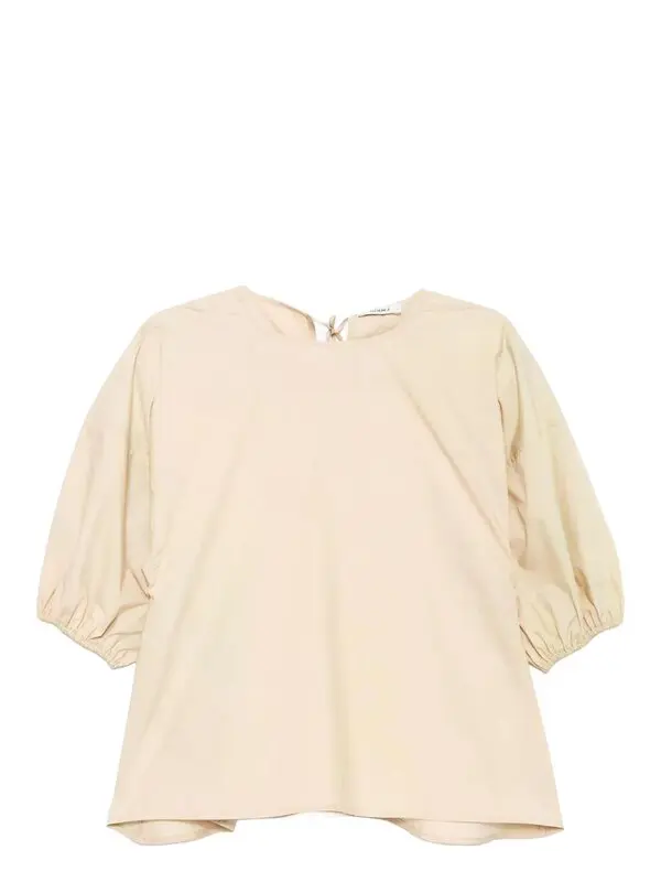 Goen.j Balloon-sleeve Top - Neutrals