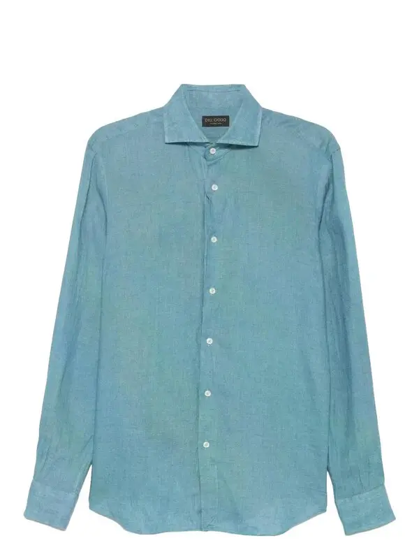 DELL'OGLIO Linen Shirt - Blue