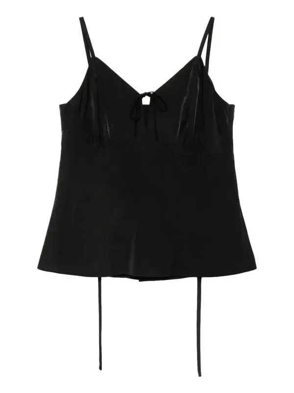 Goen.j Tie Detail Camisole - Black