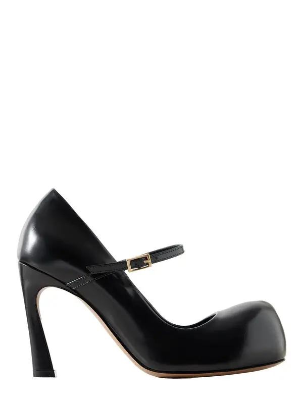 Marni New Wave Leather Mary Jane Pumps - Black