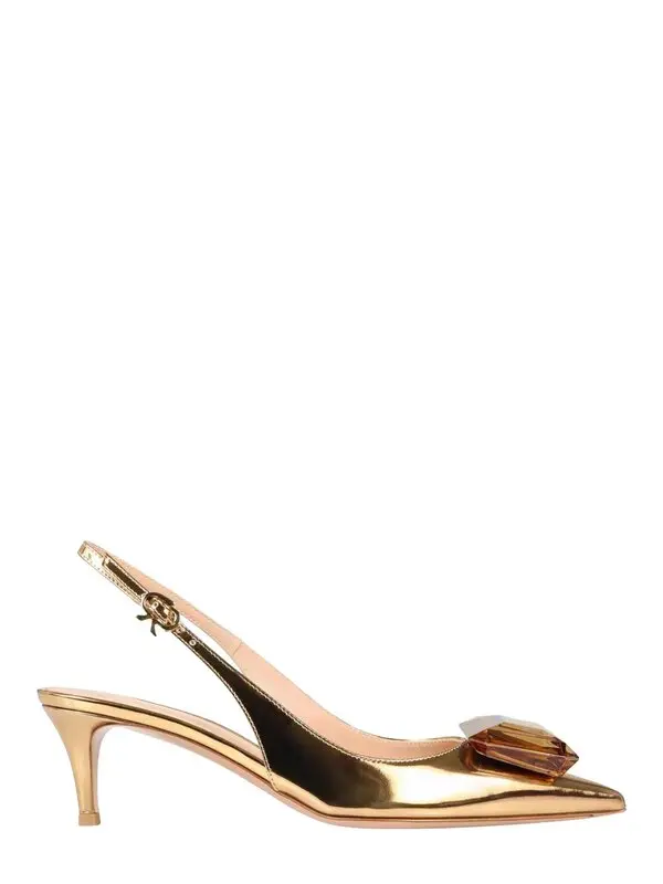 GIANVITO ROSSI 50mm Slingback Pumps - Gold