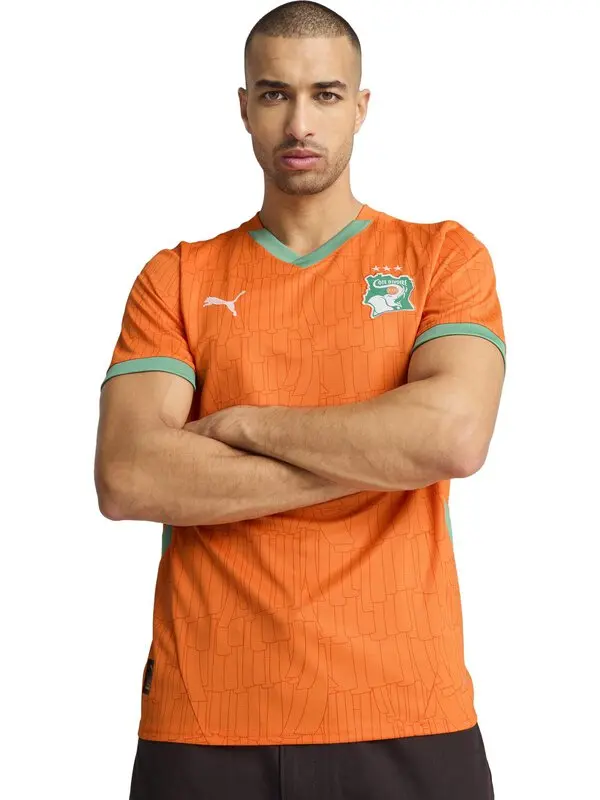 PUMA Cã´te D'ivoire 2025 Home Replica Soccer Jersey - Orange