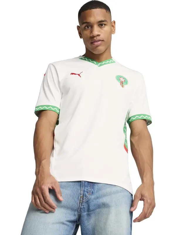 PUMA Morocco 2025 Away Replica Soccer Jersey - White
