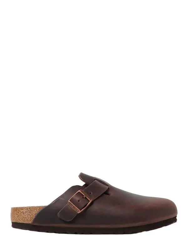 BIRKENSTOCK Buckled Clogs - Brown