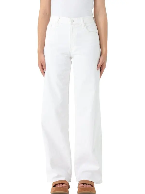 MOTHER Wide Leg Jeans - Natural