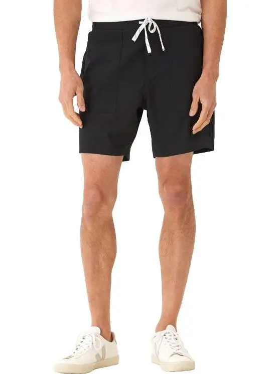 THREADS 4 THOUGHT Flat Front Stretch Drawstring Shorts - Black